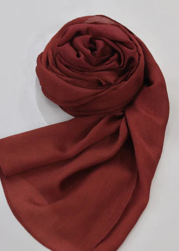 PREMIUM SILK - RUST – HIJJABEEZ