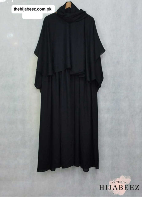 SHORT UPPER ATTACHED ABAYA – HIJJABEEZ